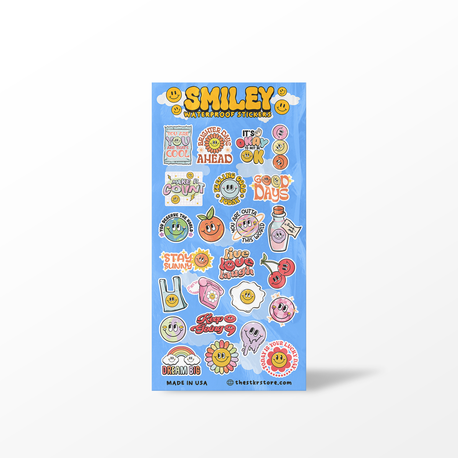 Smiley Sticker Sheet – The Stkr Store
