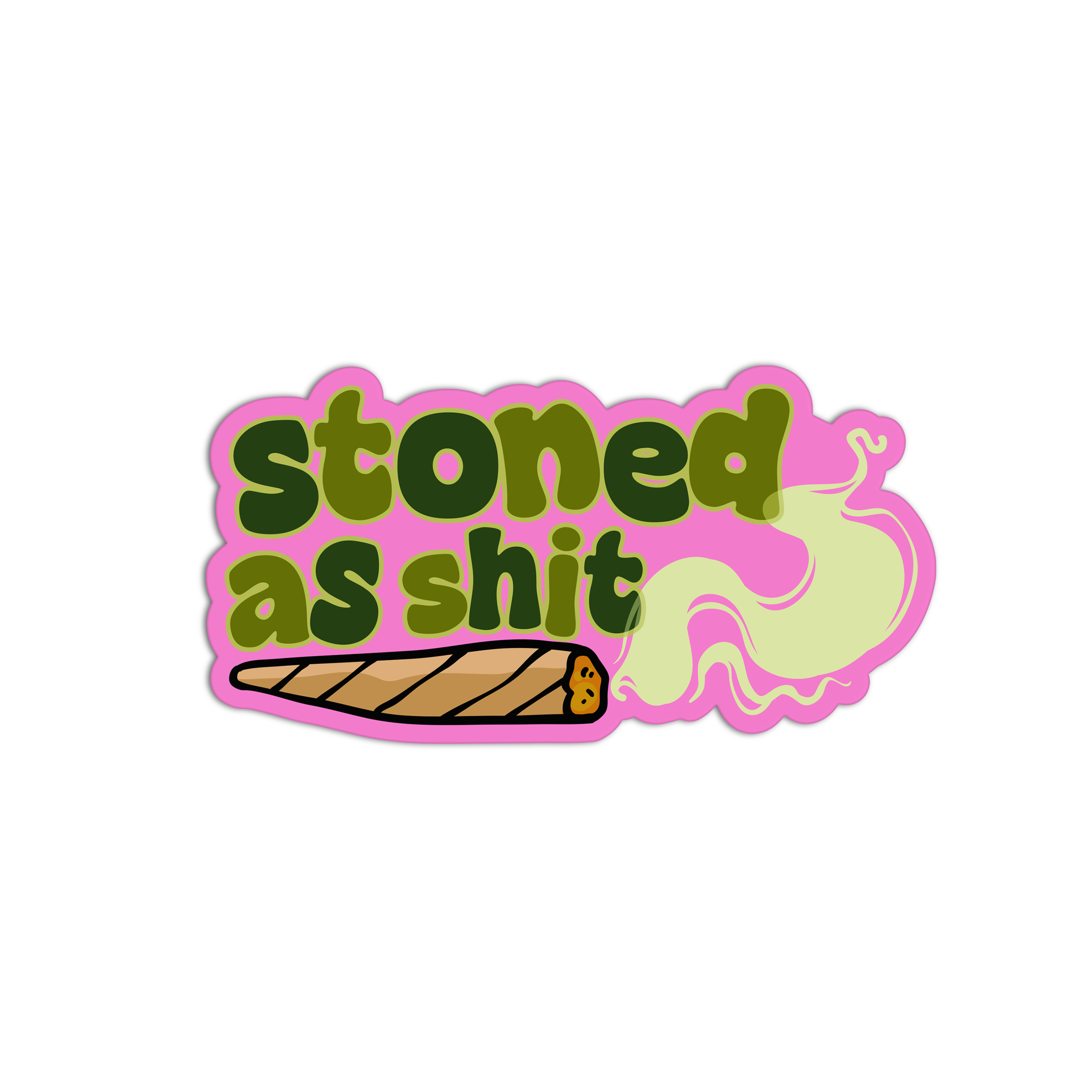 Stoned As Shit Canna Stickers – The Stkr Store