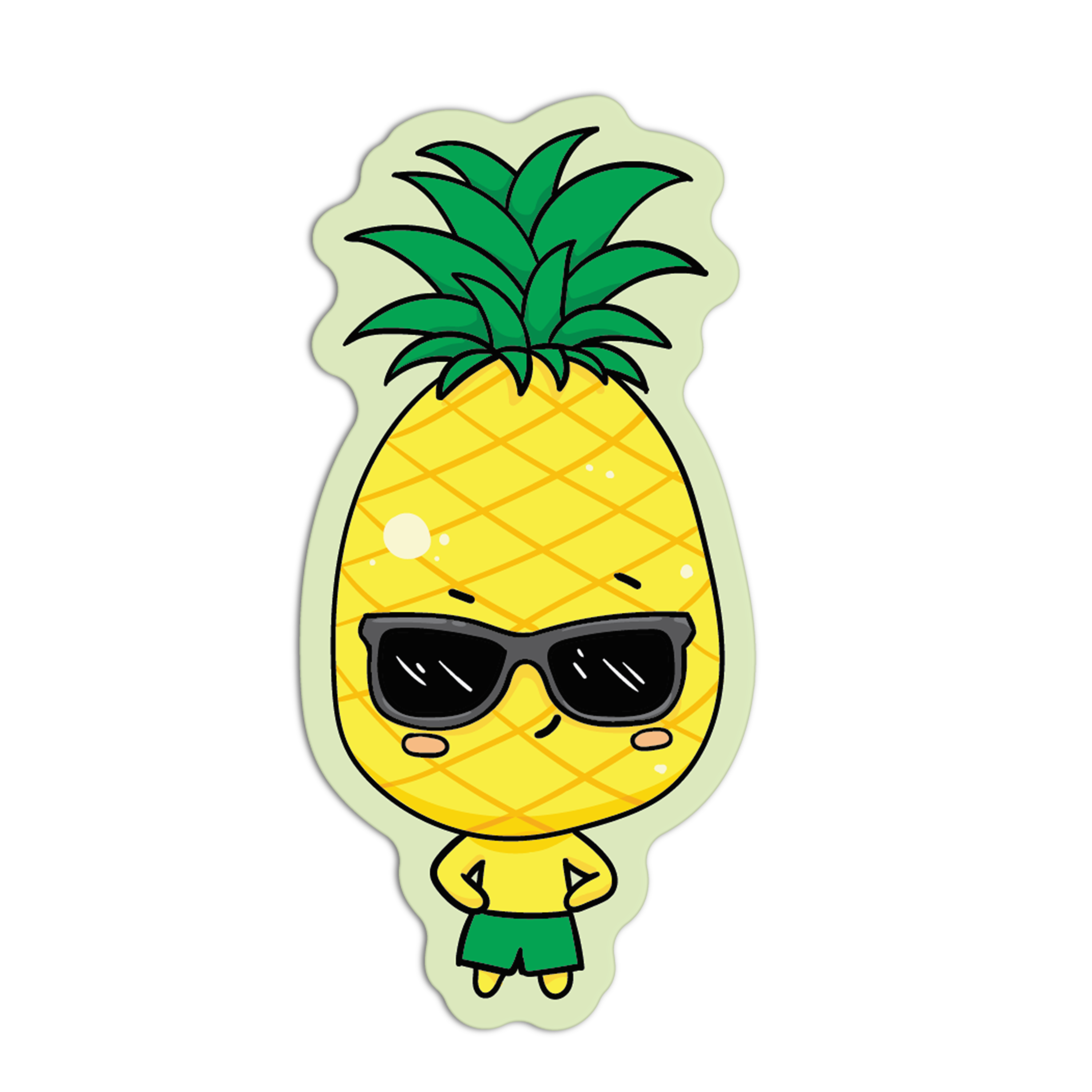 Pineapple Cute Fruit Sticker – The Stkr Store