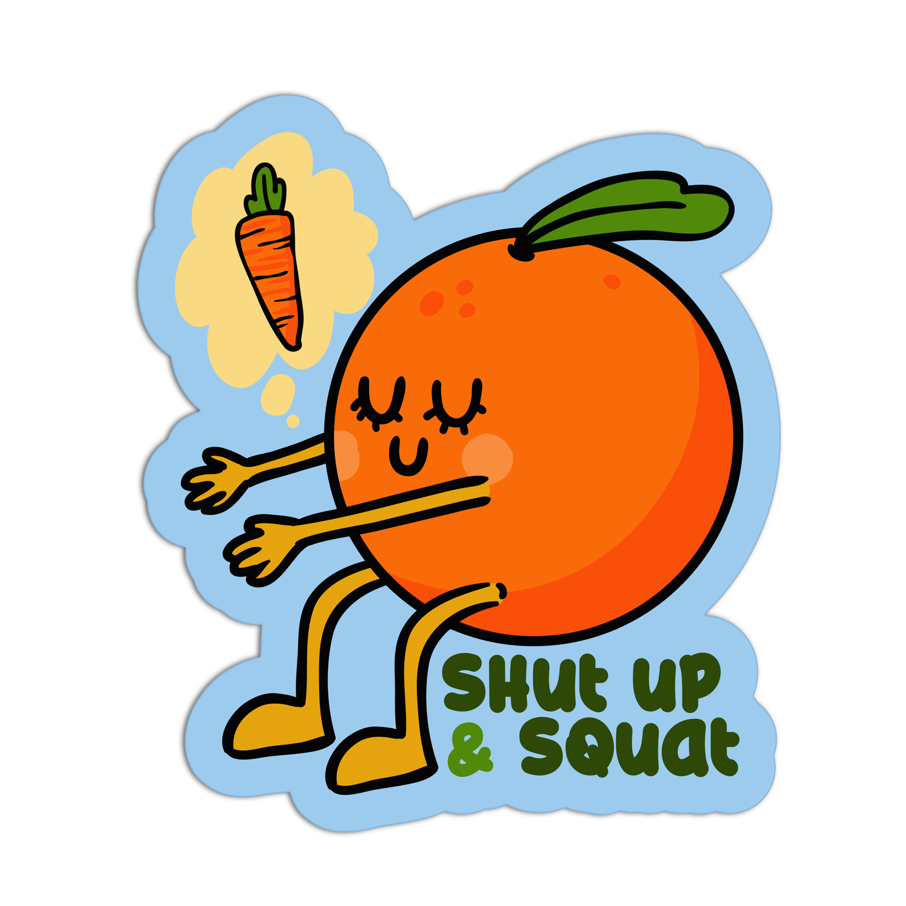 Shut-up & Squat Exercise Stickers – The Stkr Store