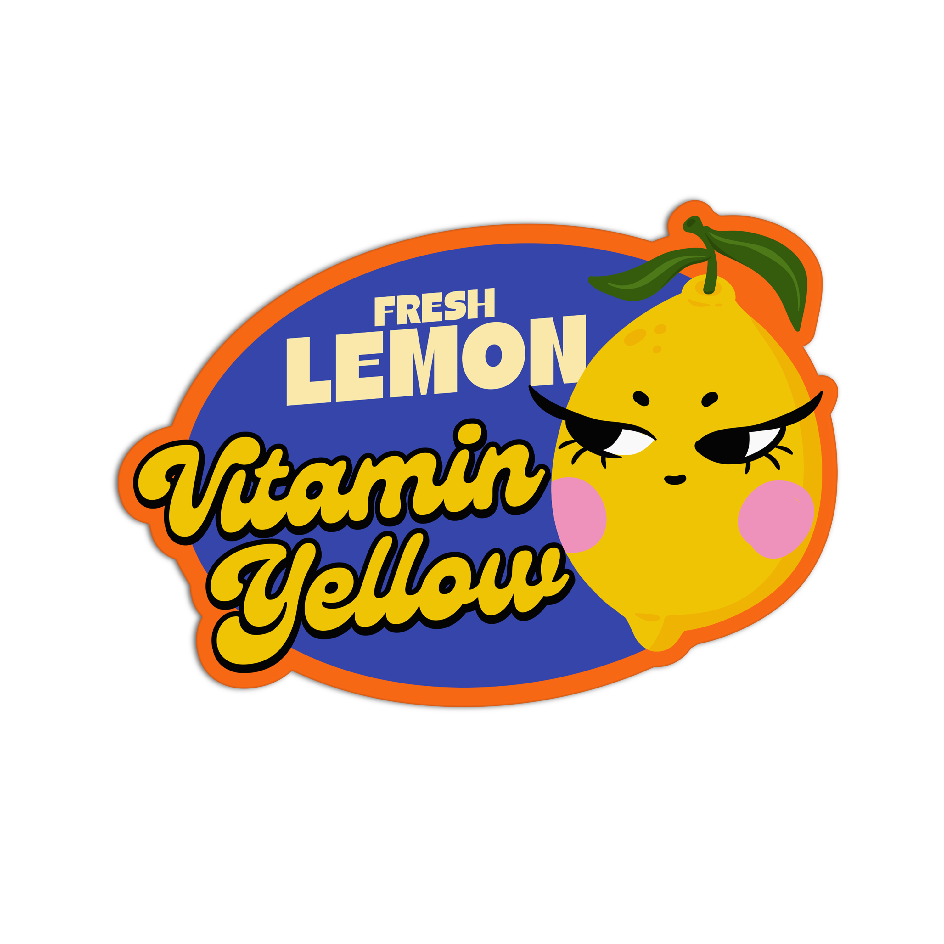 Lemon – Fruit Label Sticker – The Stkr Store