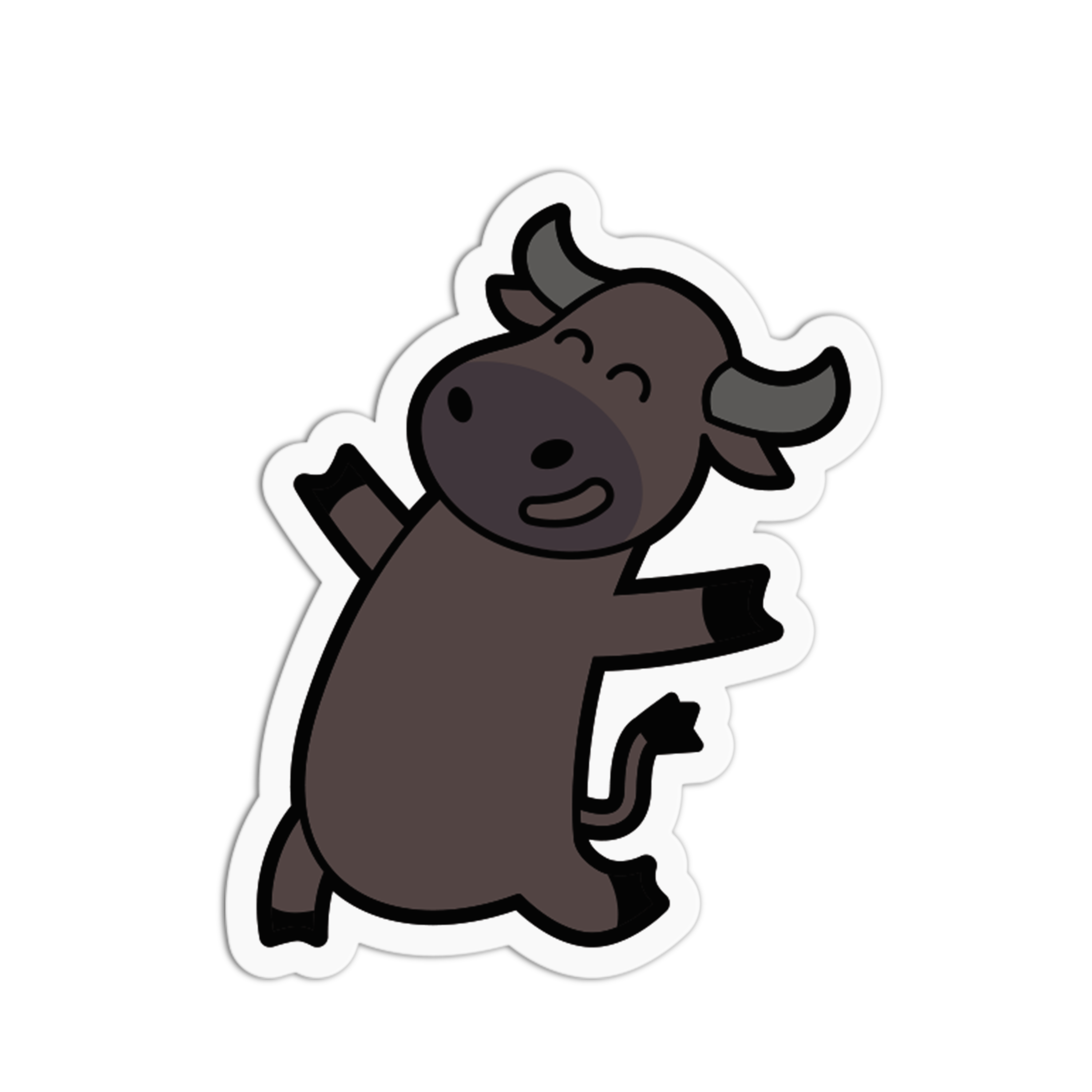 Carefree Jumping Life Chill Carabao Sticker – The Stkr Store
