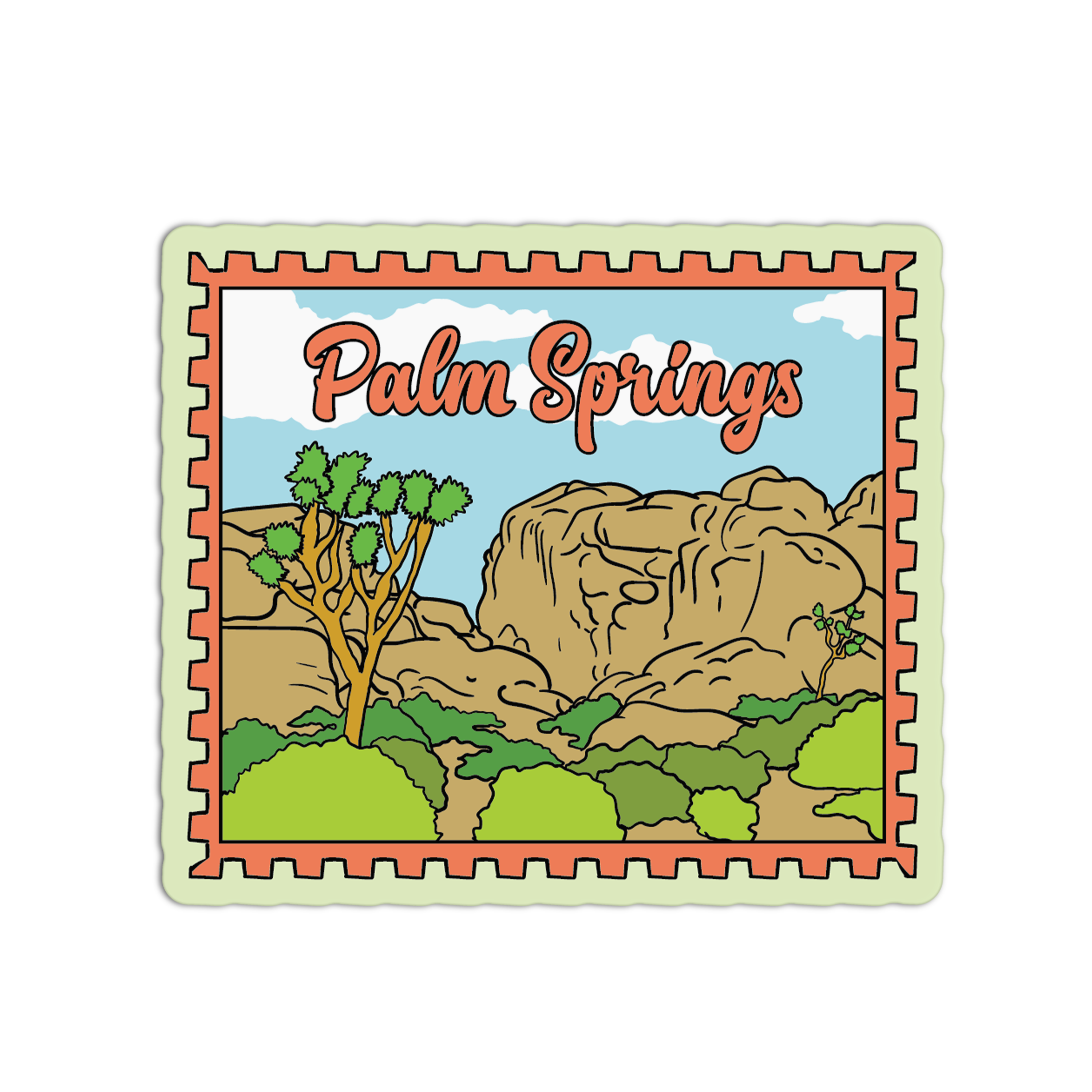 Palm Springs Joshua Tree View - Palm Springs Stamp Collection – The ...