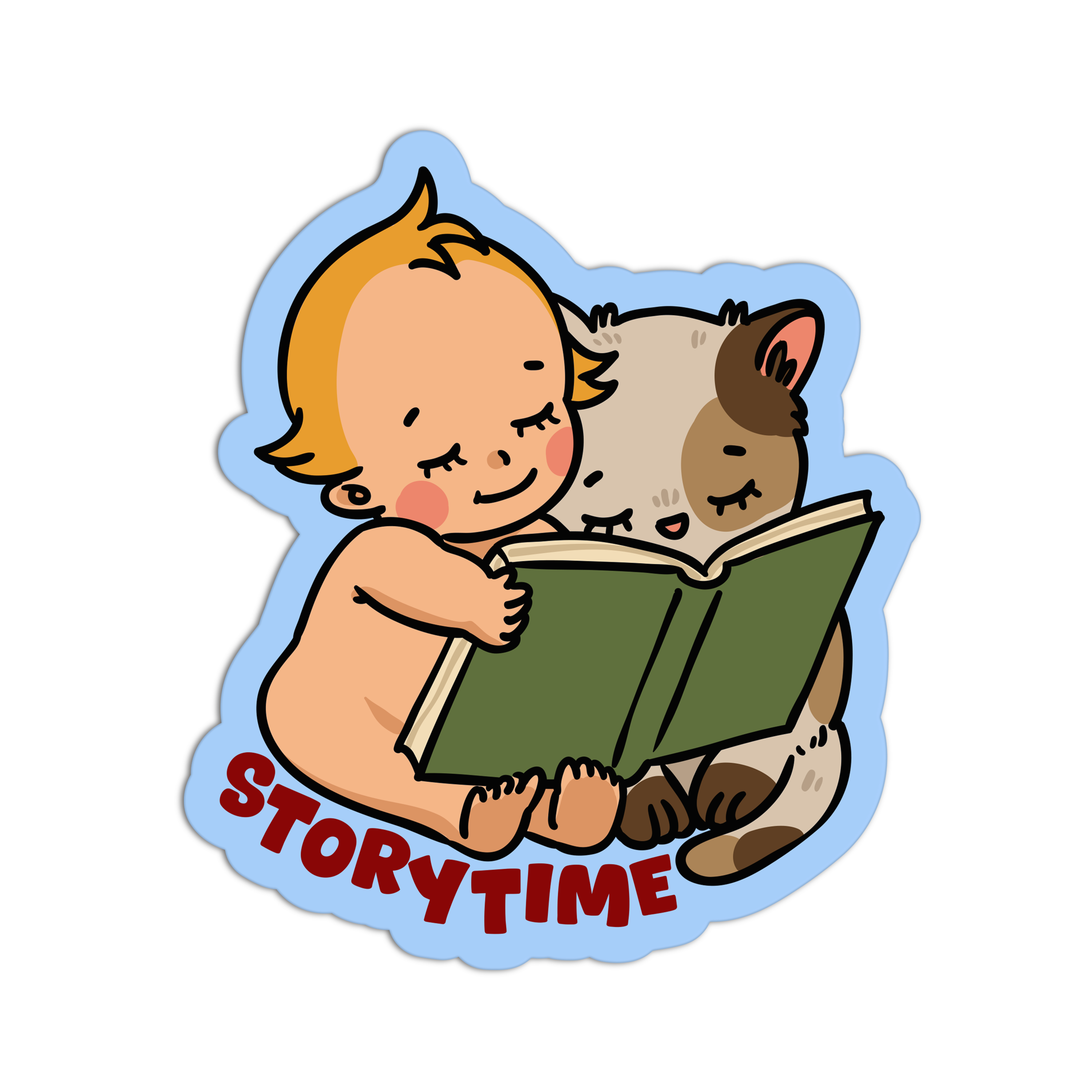 Storytime Retro Babies Reading Stickers – The Stkr Store