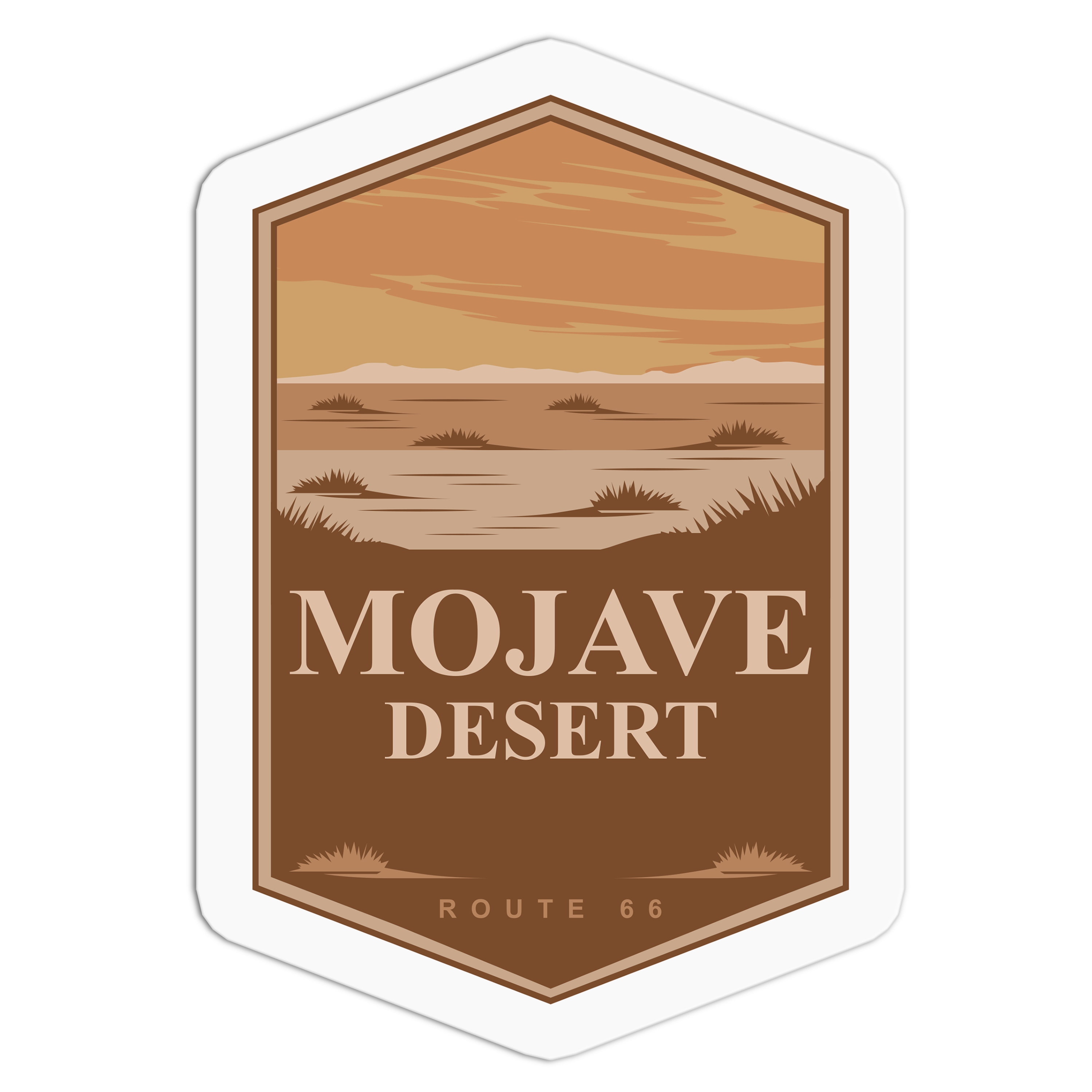 Mojave Desert - Travel Series Route 66 Sticker – The Stkr Store