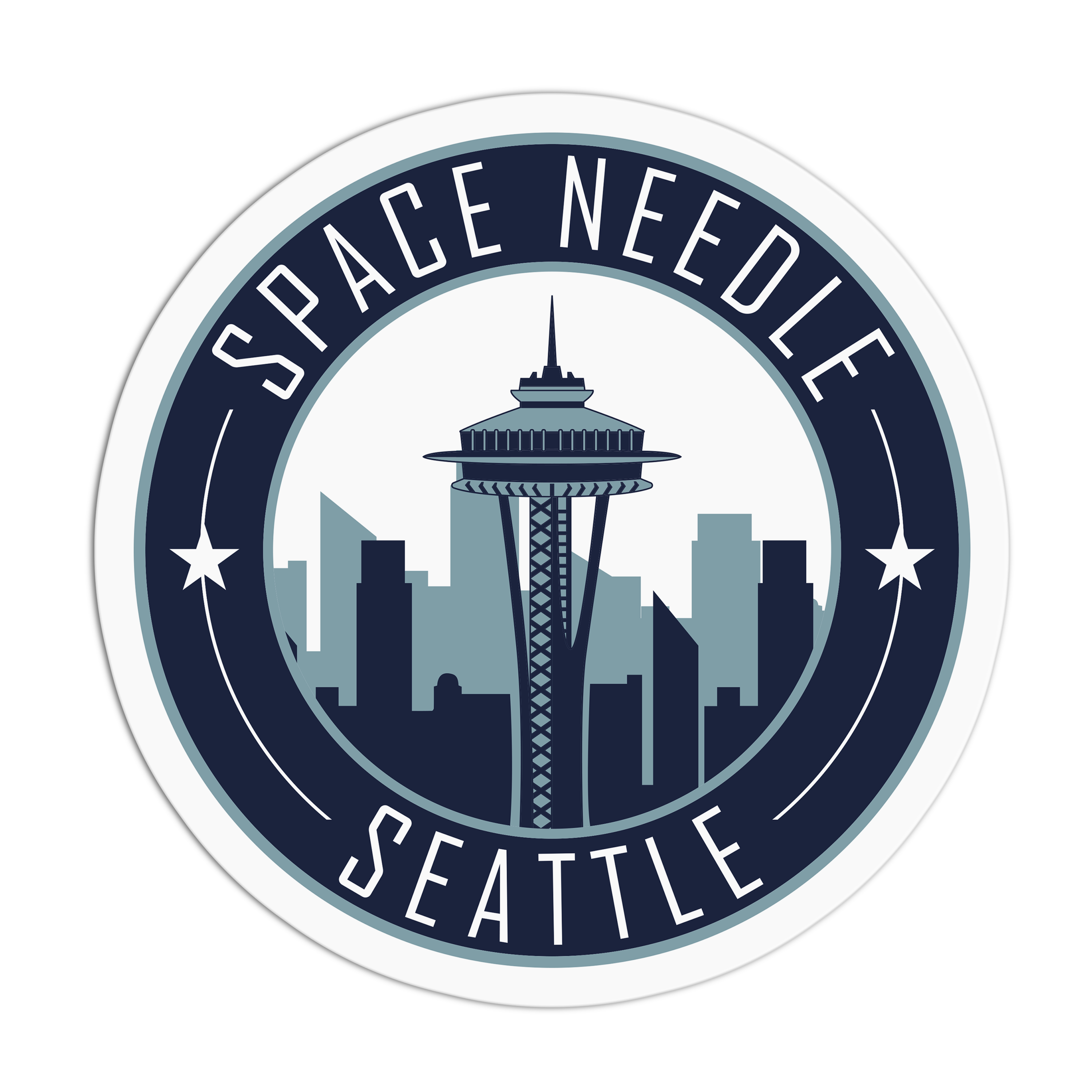 Space Needle Travel Series Seattle Stickers – The Stkr Store