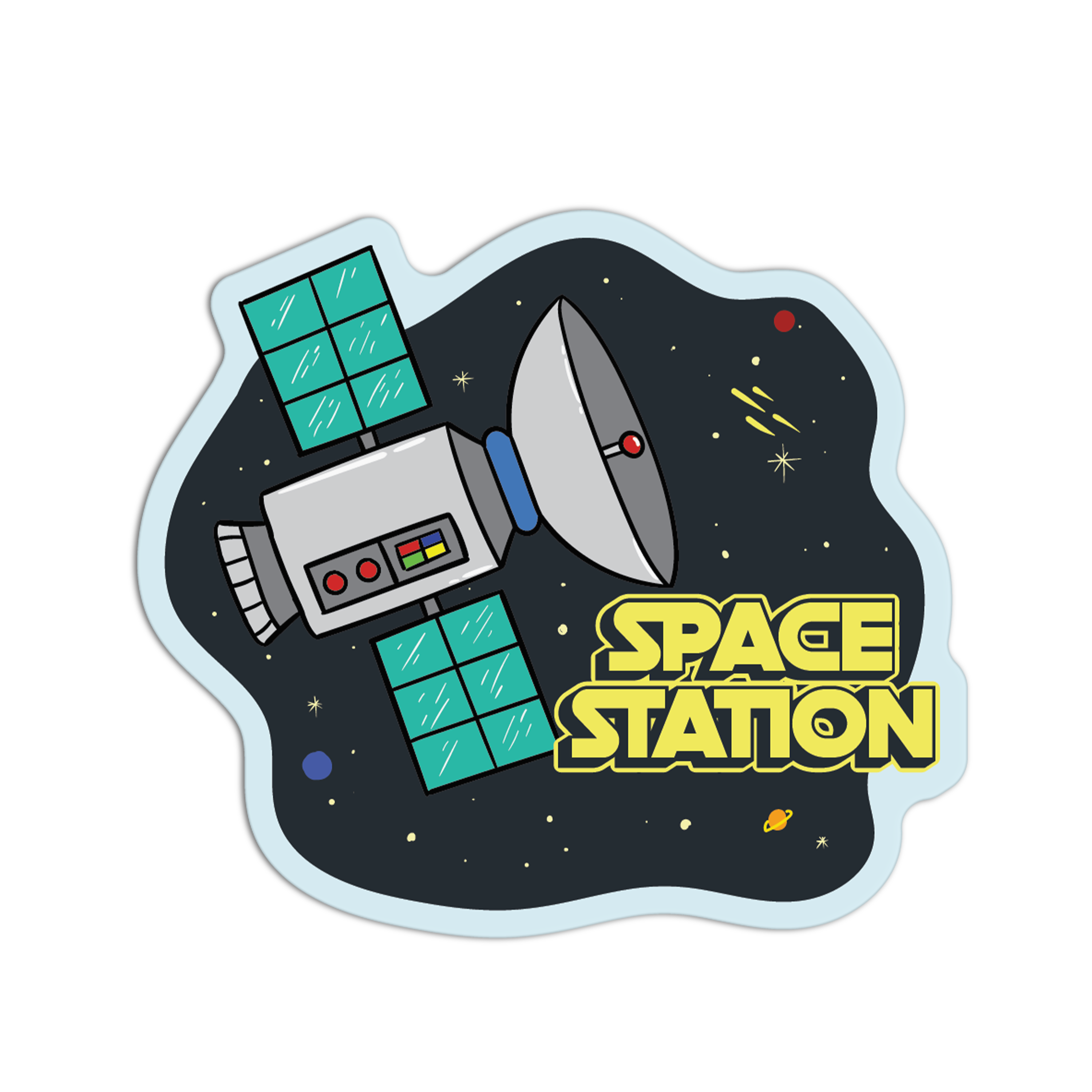 Space Station Space Stuff Stickers – The Stkr Store